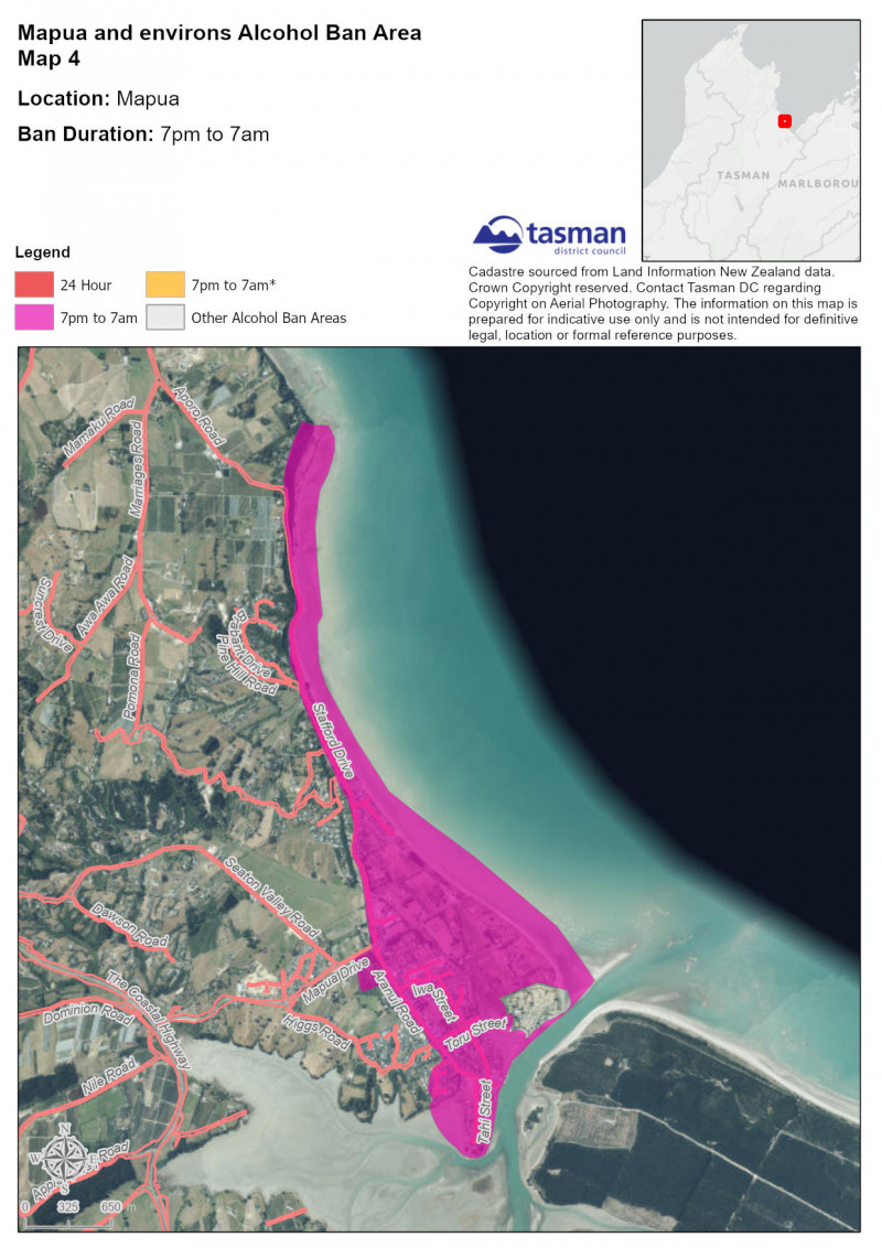 Alcohol in public places | Tasman District Council